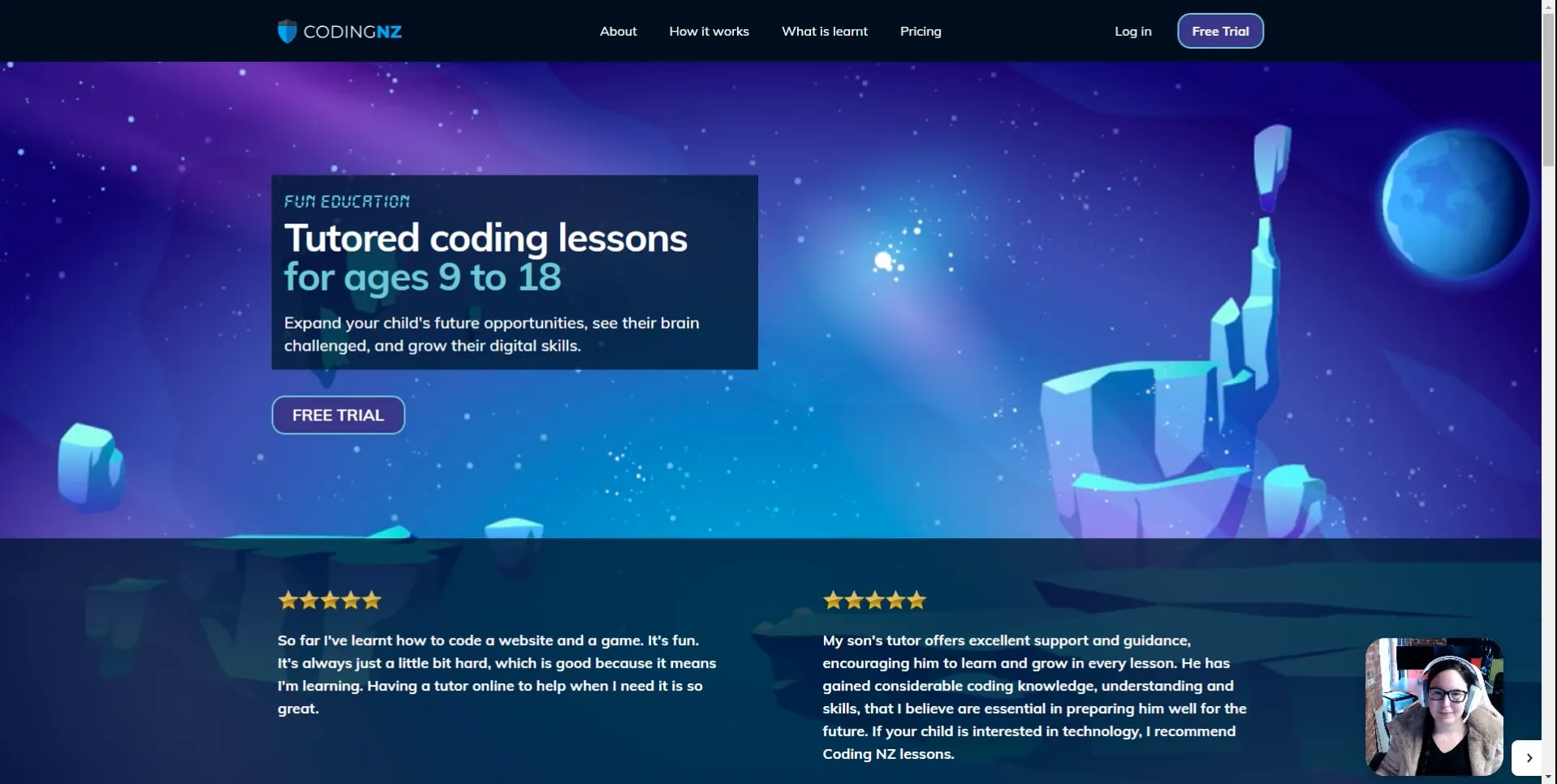 How our coding lessons work on Vimeo