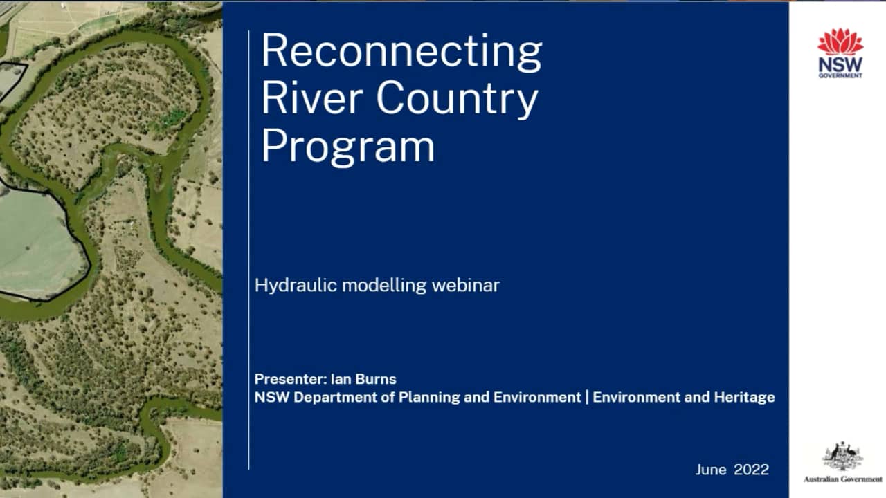 Reconnecting River Country program-Hydraulic modelling on Vimeo