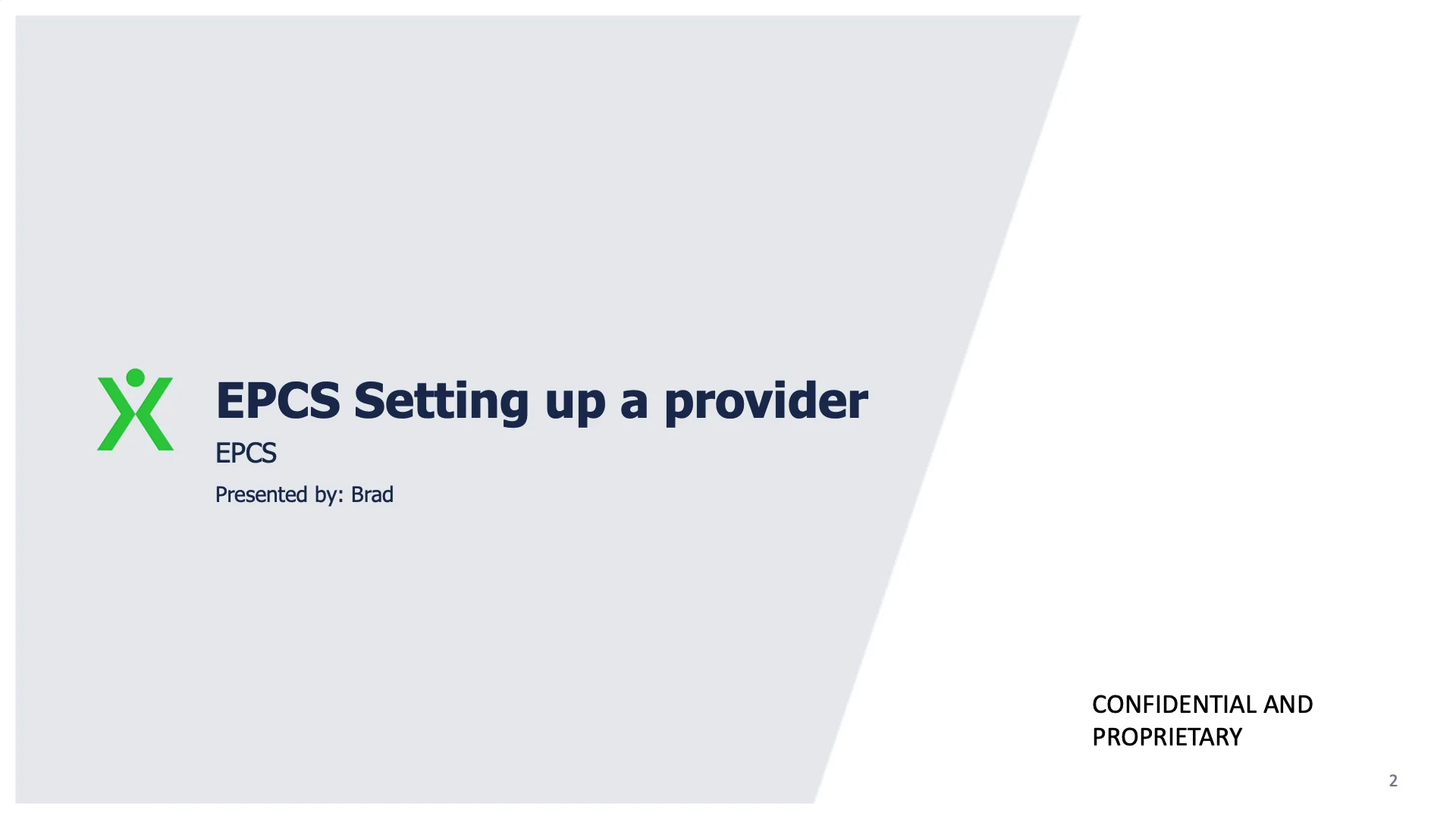 EPCS Setting up a provider