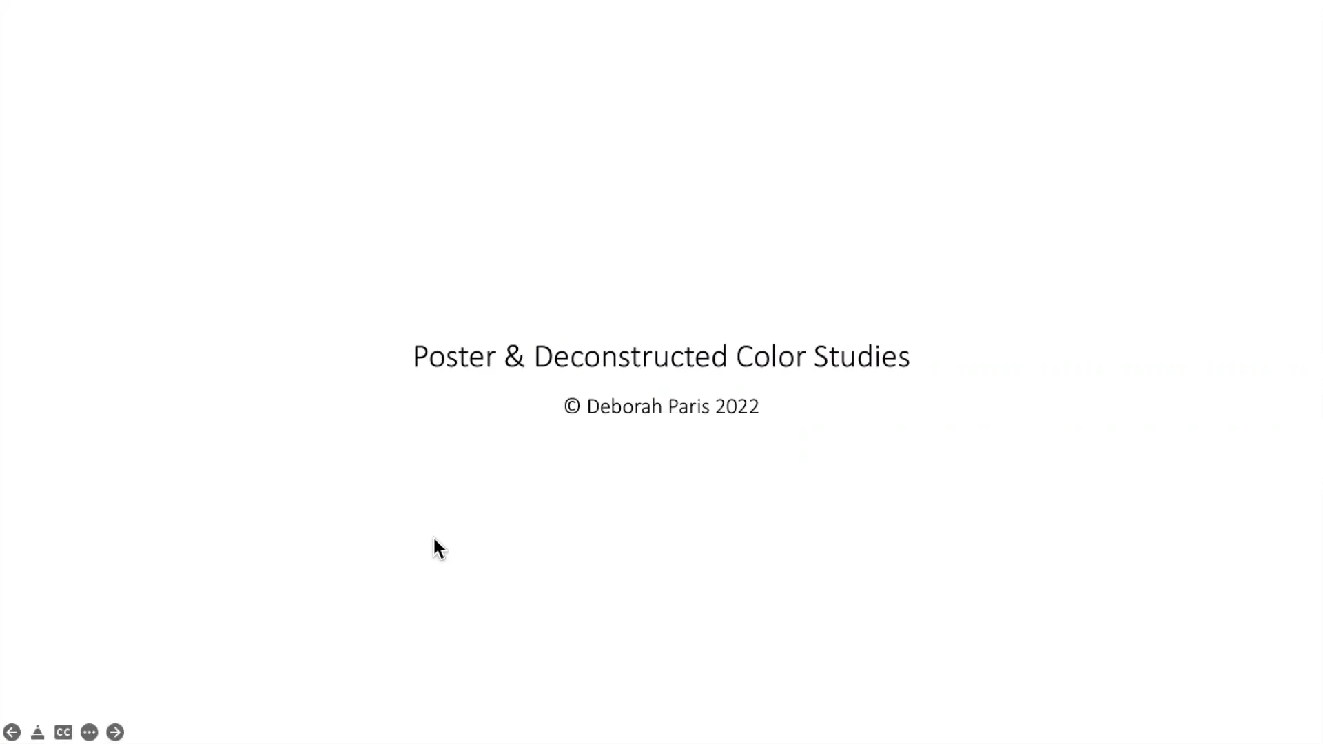 Poster Studies and Deconstructed Color Studies on Vimeo