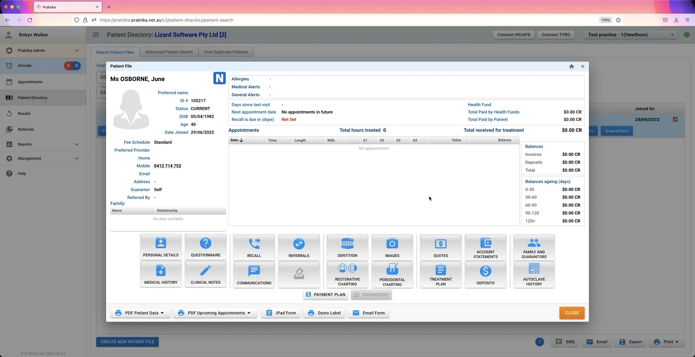 Restorative Charting - Customisable View Options