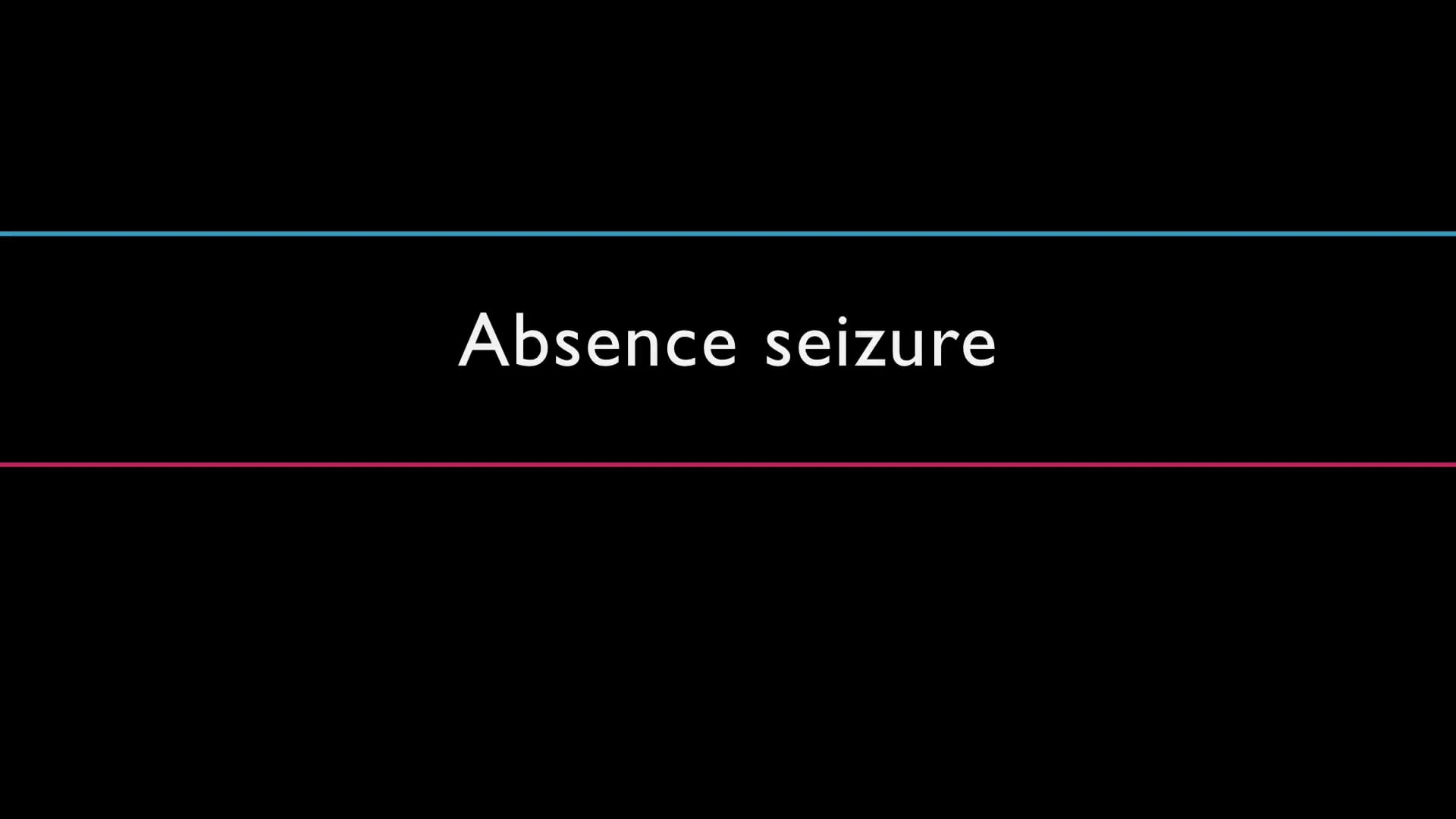 Epilepsy in schools what can an absence seizure look like on Vimeo