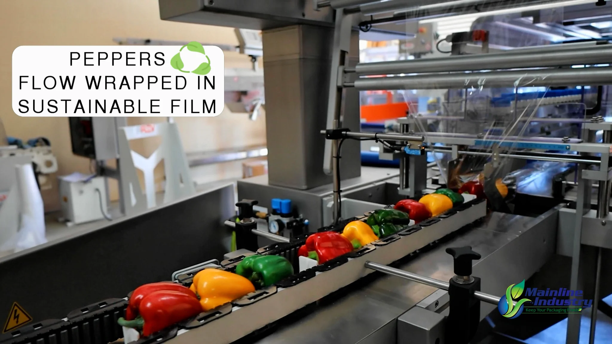 Bell Peppers Flow Wrapped in Sustainable Film on Vimeo