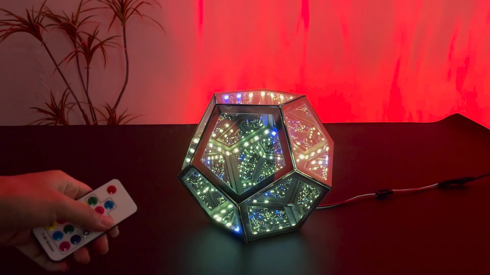 Infinity Dodecahedron Magic Table Lamp