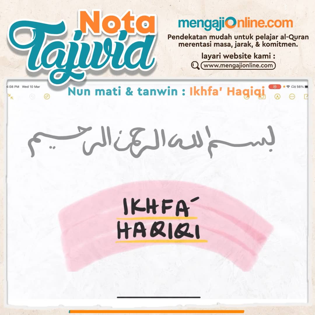 Nota Tajwid 12 : Nun Mati & Tanwin Ikhfa’ Haqiqi on Vimeo