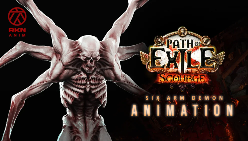 Six Arm Demon Animation || Path of Exile: Scourge