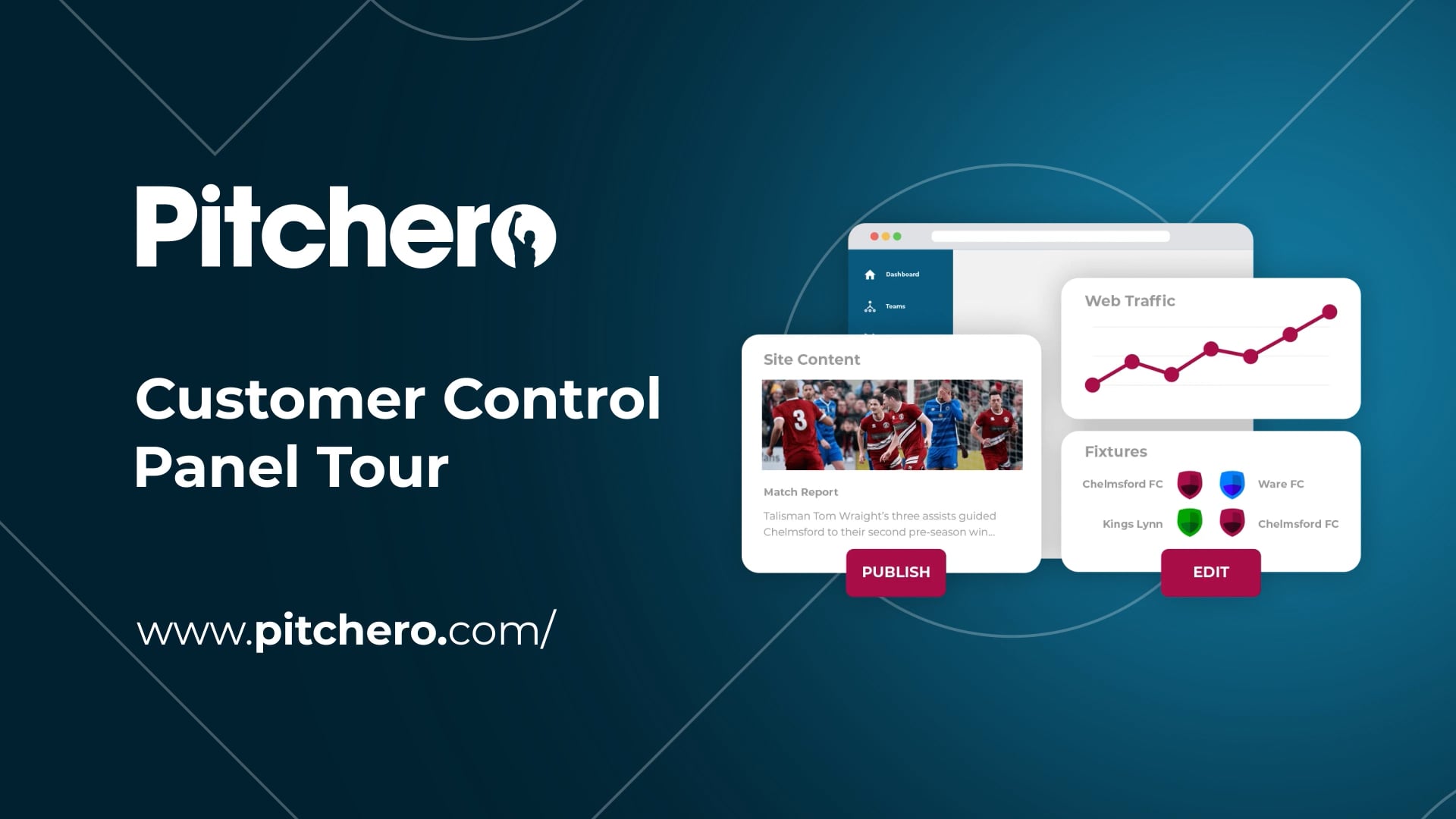 Pitchero Control Panel Introduction on Vimeo