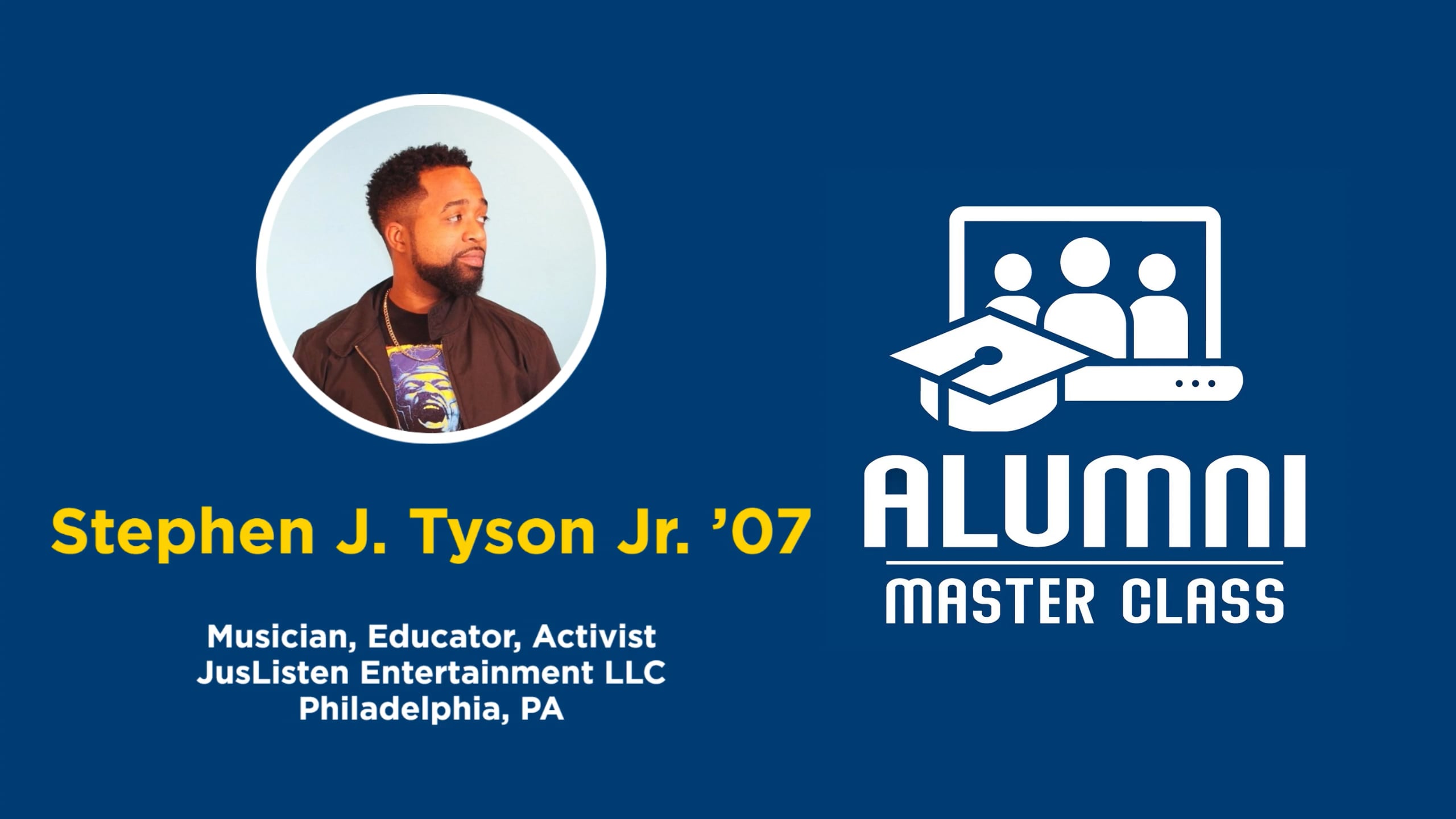 Alumni Master Class: Stephen Tyson Jr. ’07 on Vimeo