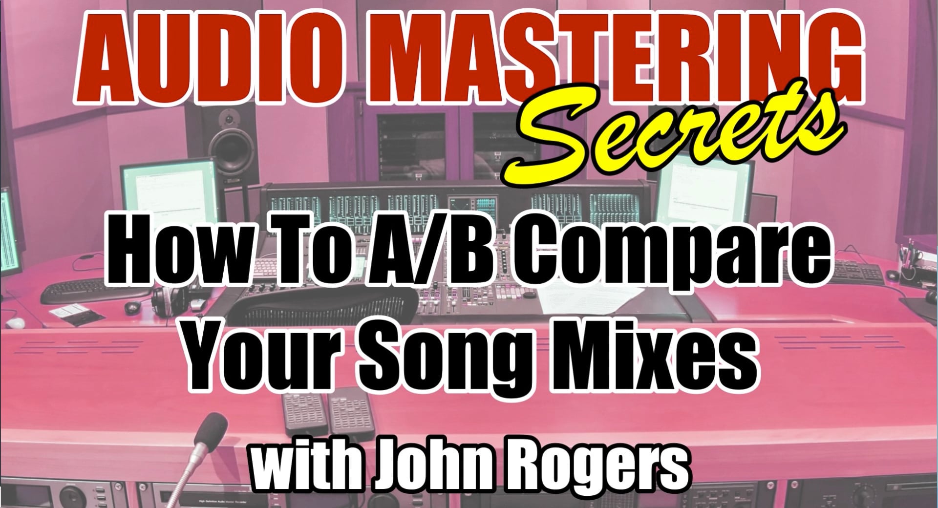 How To A/B Compare Song Mixes In Audio Mastering on Vimeo