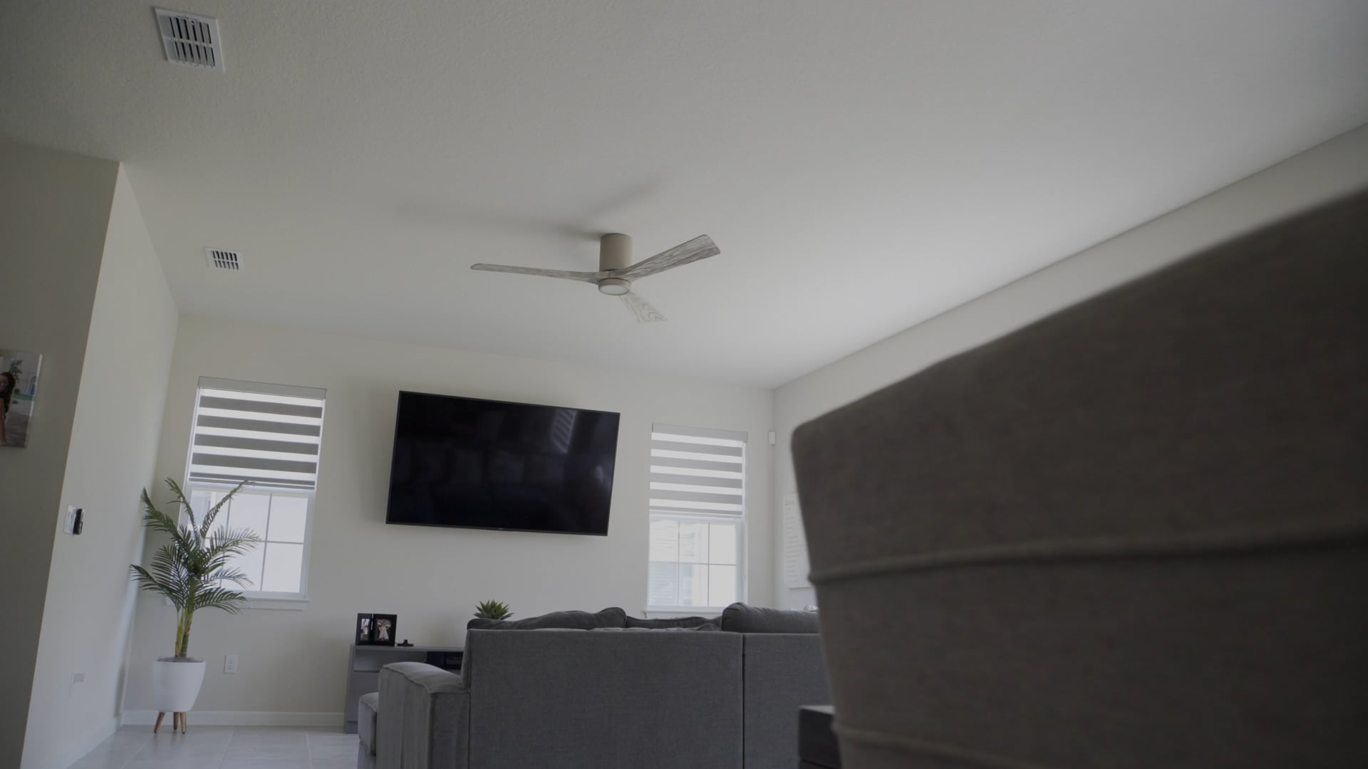 Irene5HLK 5-Blade Flushmount Paddle Fan With Light Kit, 52" - Farmhouse ...