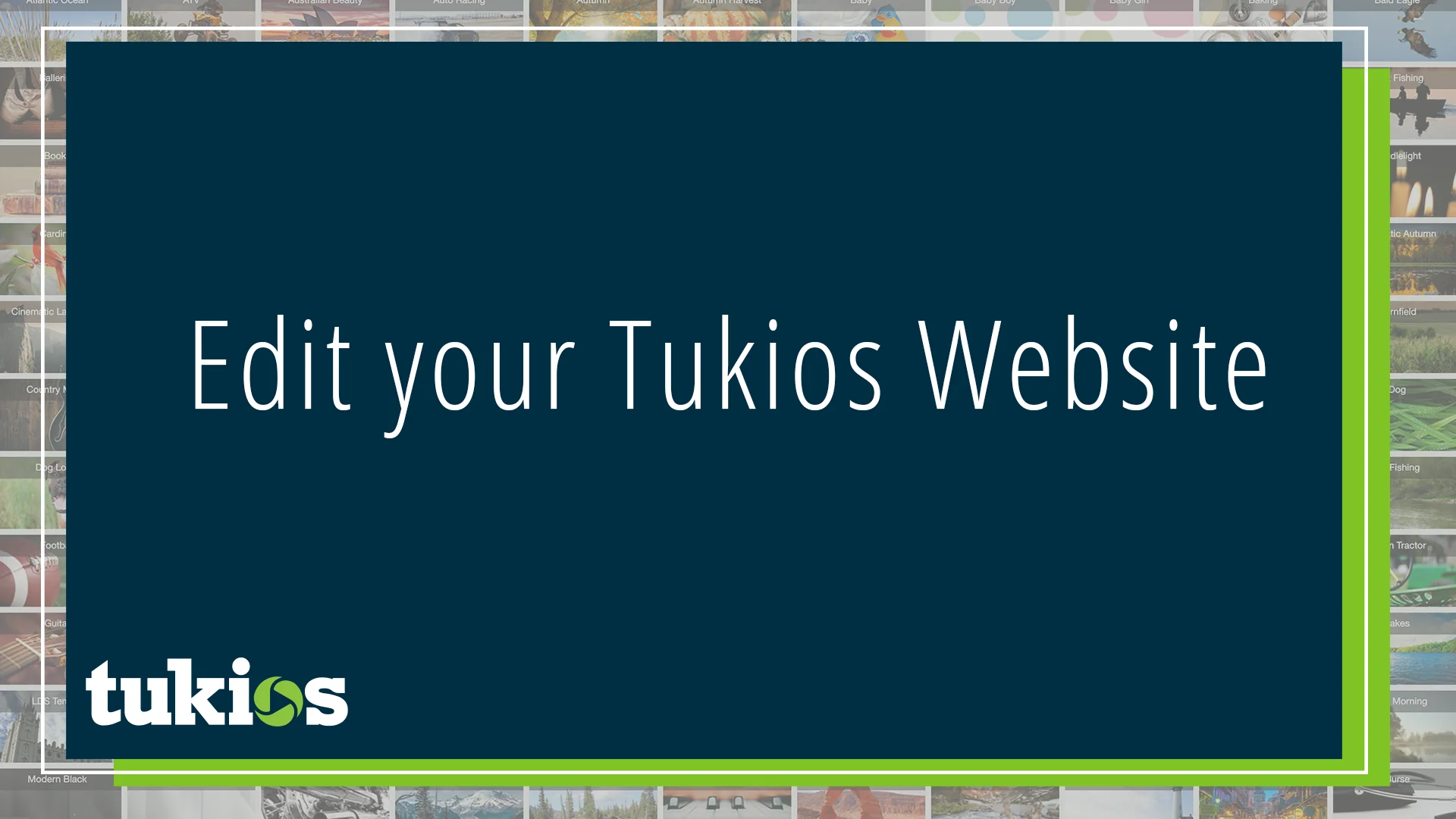 Edit your Tukios Website on Vimeo