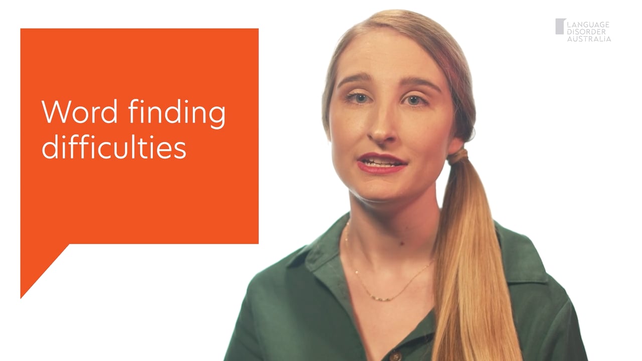 Word finding difficulties on Vimeo