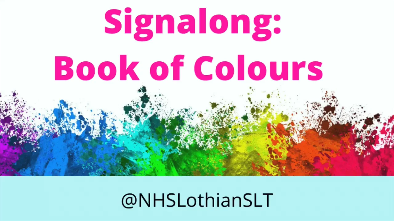 Signalong - Book of Colours Multiple Keyword on Vimeo
