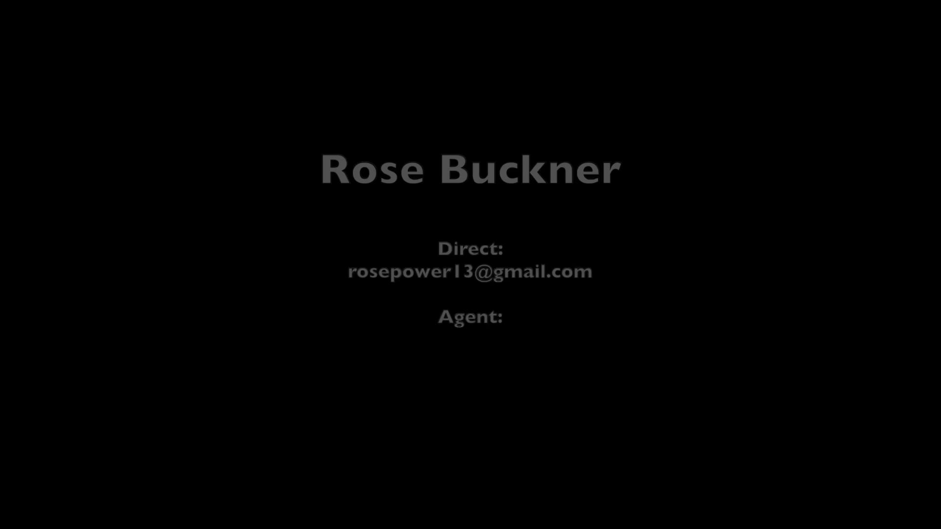 Rose Buckner - Reel.m4v on Vimeo