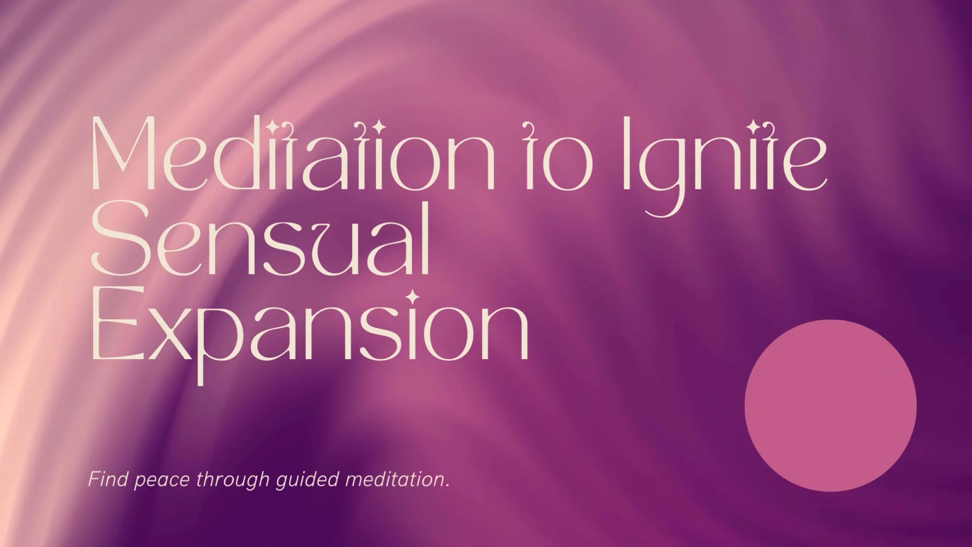 Perfectionism And Sex Workshop Meditation Mp4 On Vimeo