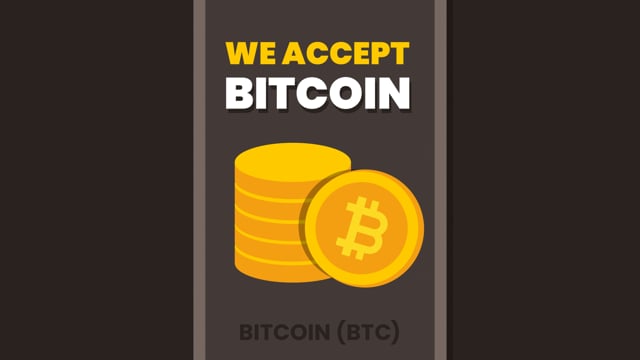 We Accept Bitcoin Logo