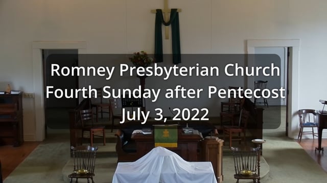 Romney Presbyterian Church – Come in to be Filled, Go out to Serve!