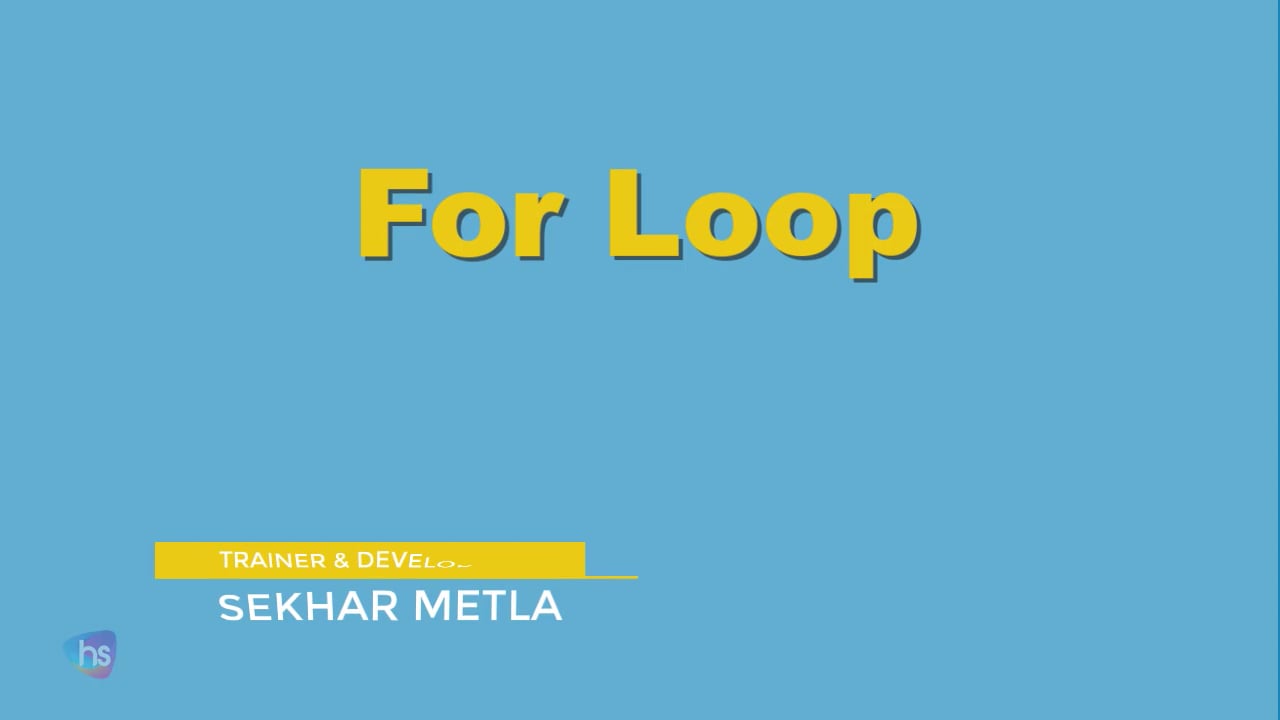 650 For Loops Statement on Vimeo