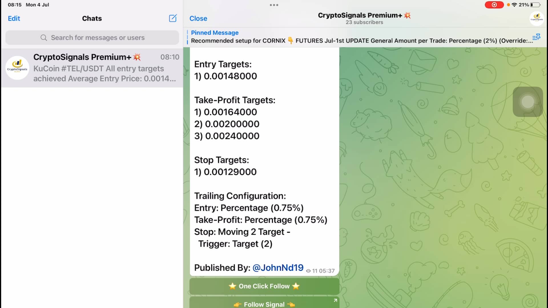 VIDEO.1: Cornix signup and auto trading confi for [CryptoSignals ...