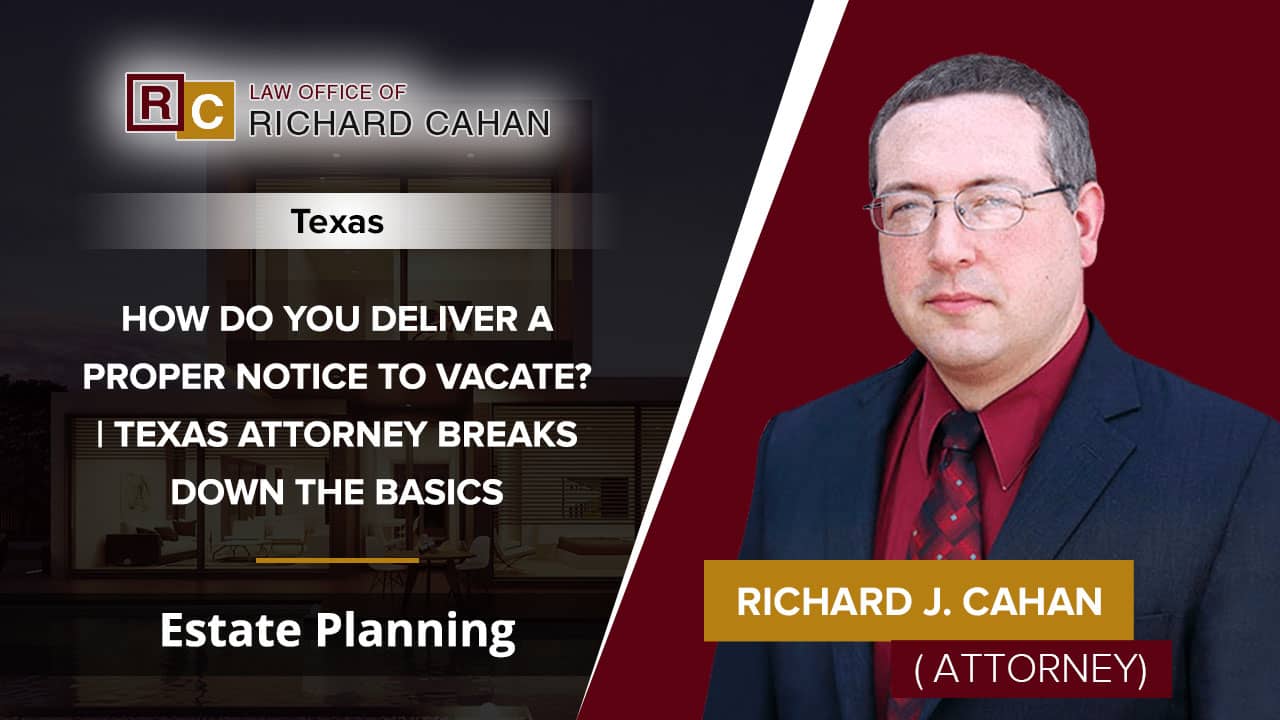 What Is A Proper Notice To Vacate