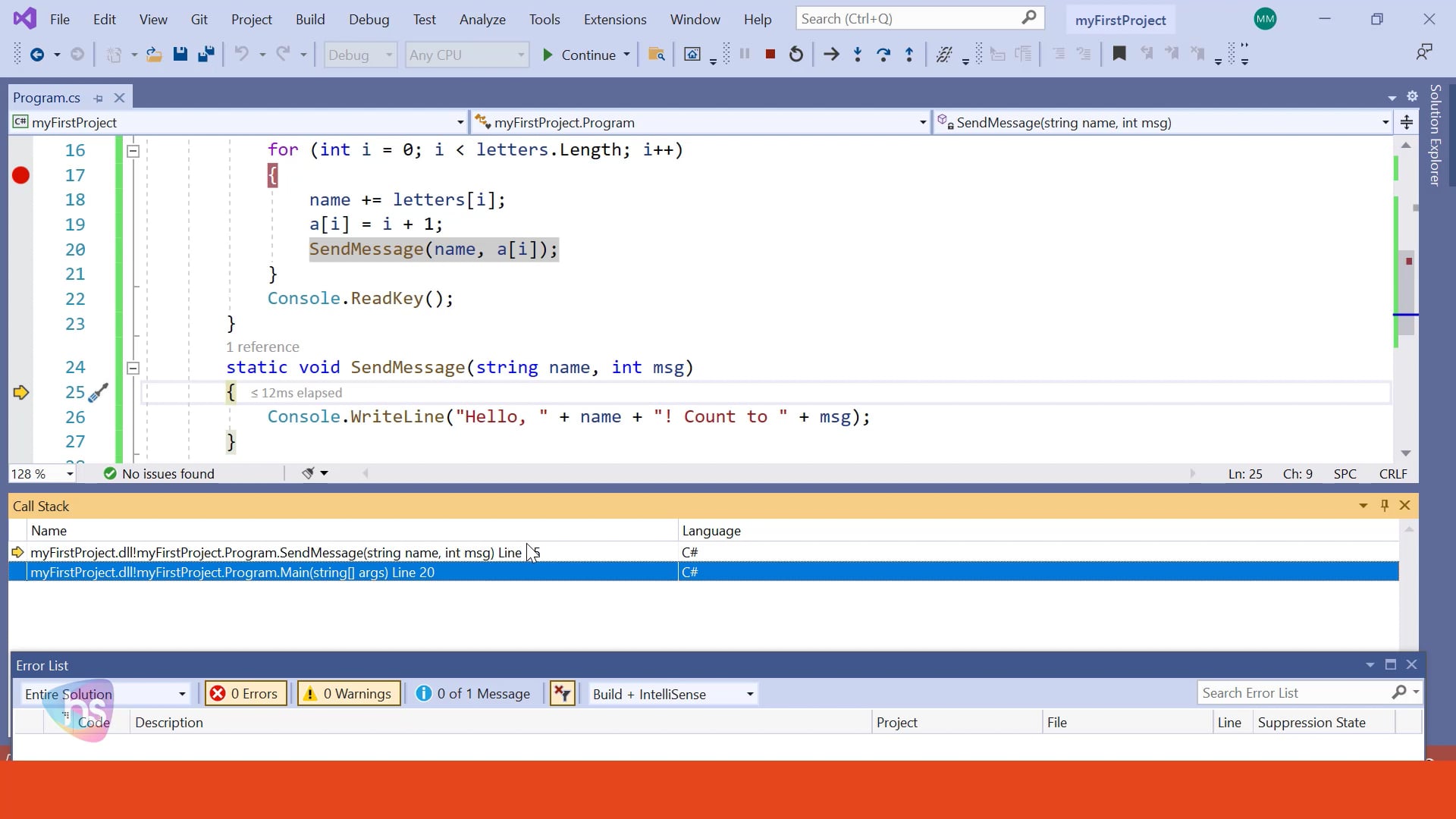 739 Call Stack Window on Vimeo