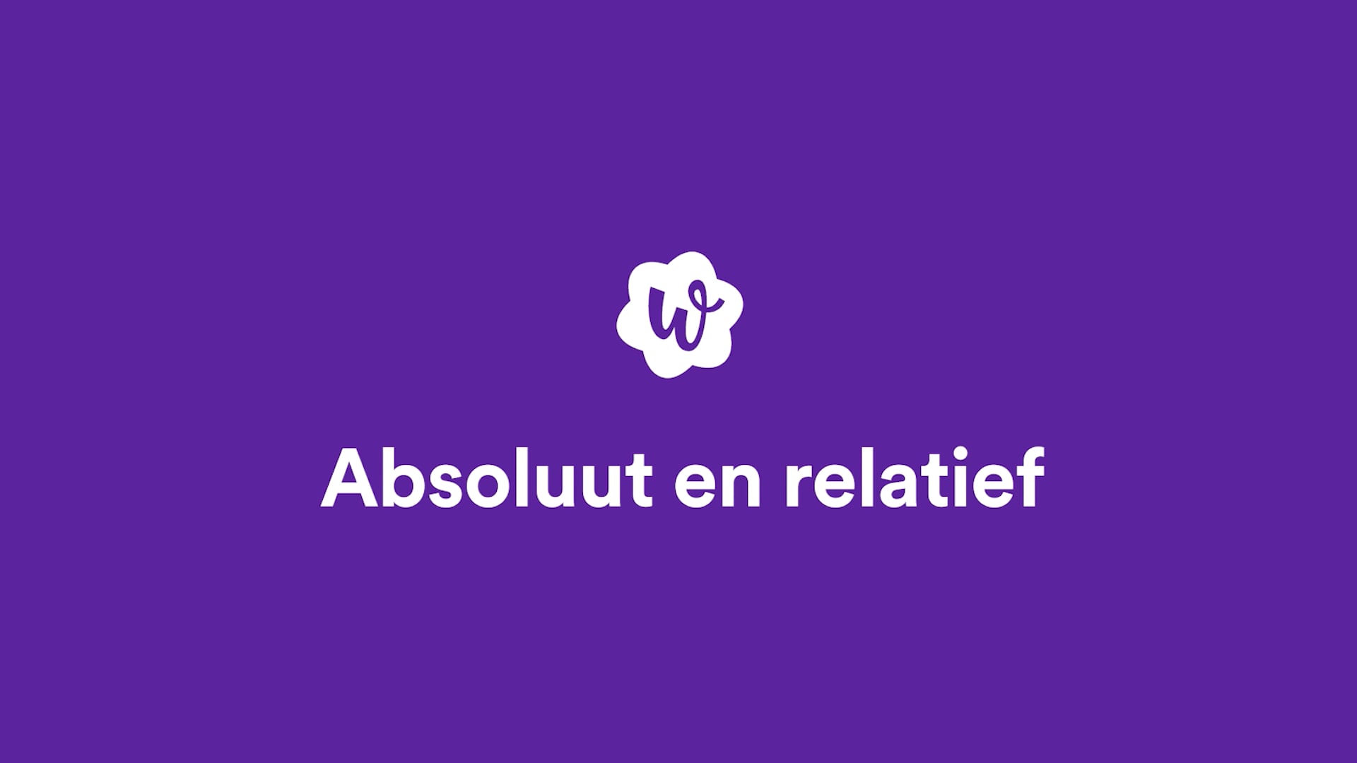Absolute en relatieve frequenties | WRTS