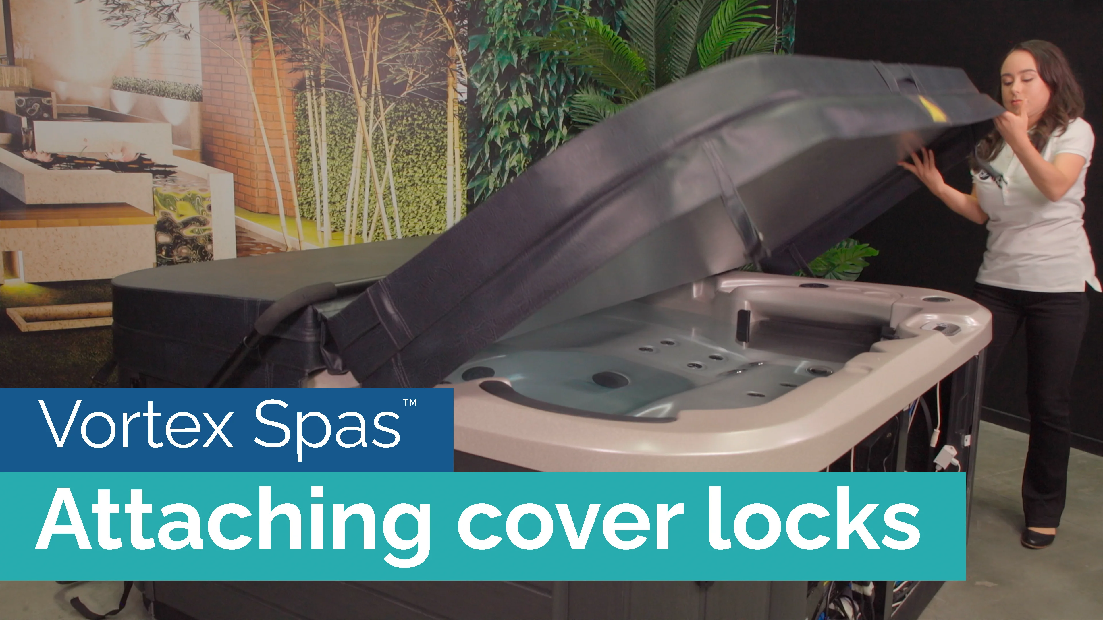 How to attach spa cover locks (Step-by-step instructions) - Vortex Spas ...