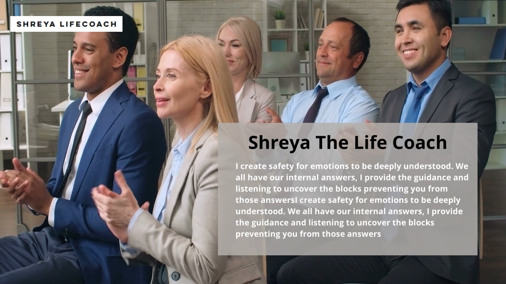 Get Now one to one life coaching in Dubai - Shreya Life coach on Vimeo