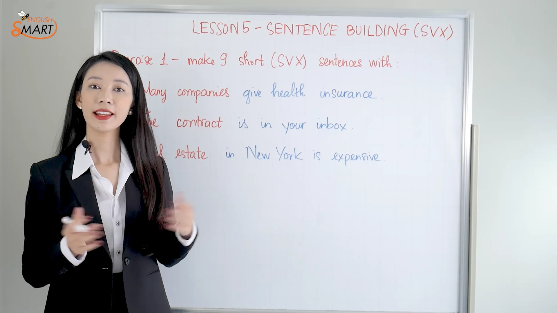 LESSON 5 SENTENCE BUILDING (SVX) PART 5 EXERCISE 1 on Vimeo