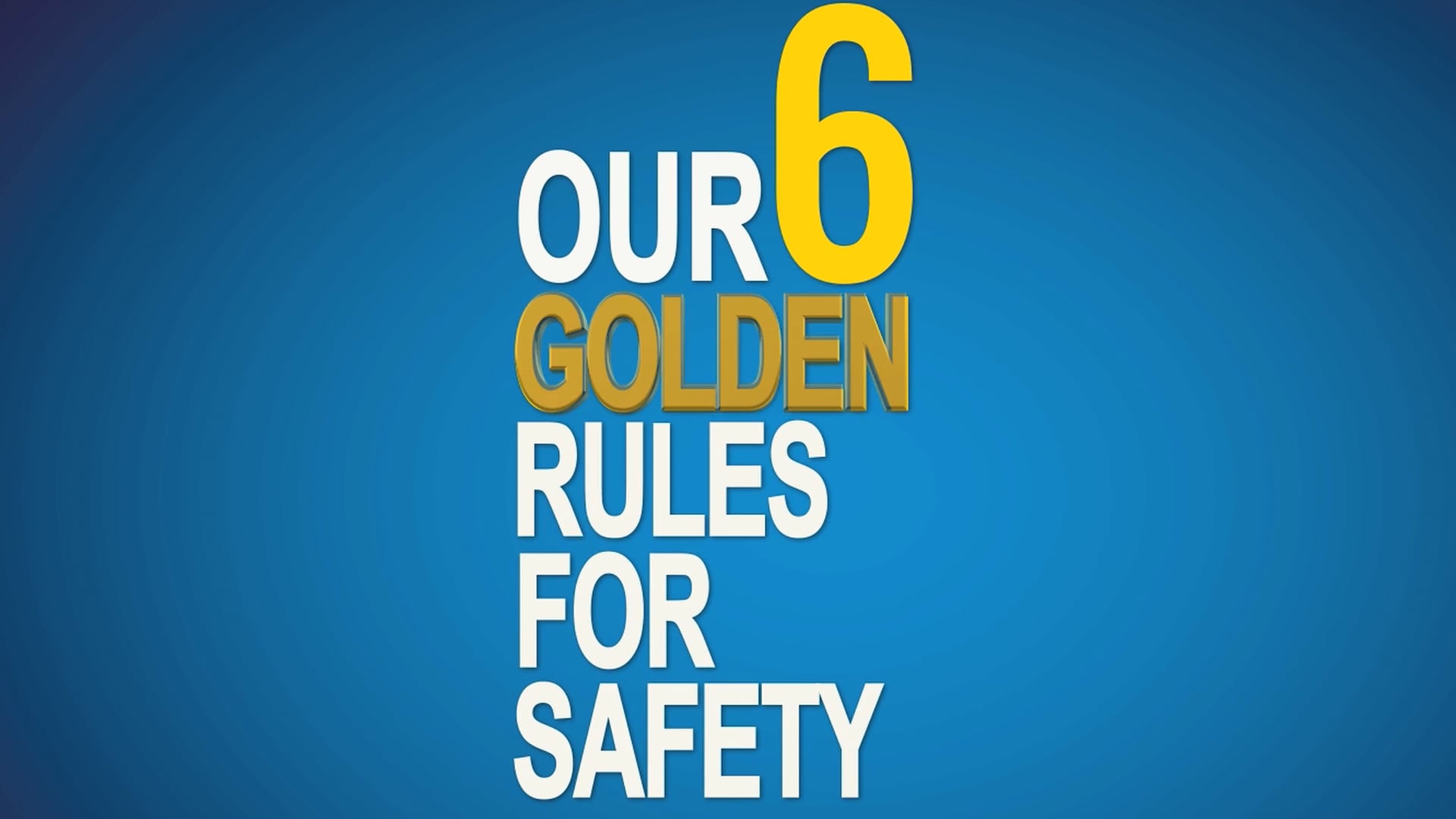 Be Safe - First Rail's 6 Golden Rules of Safety on Vimeo