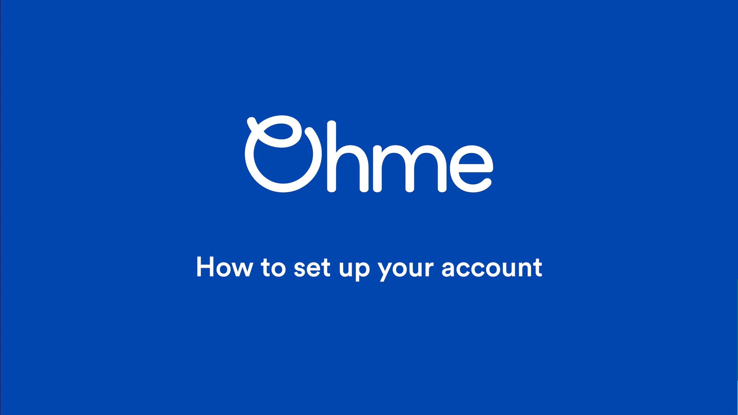 How to set up your Ohme account on Vimeo
