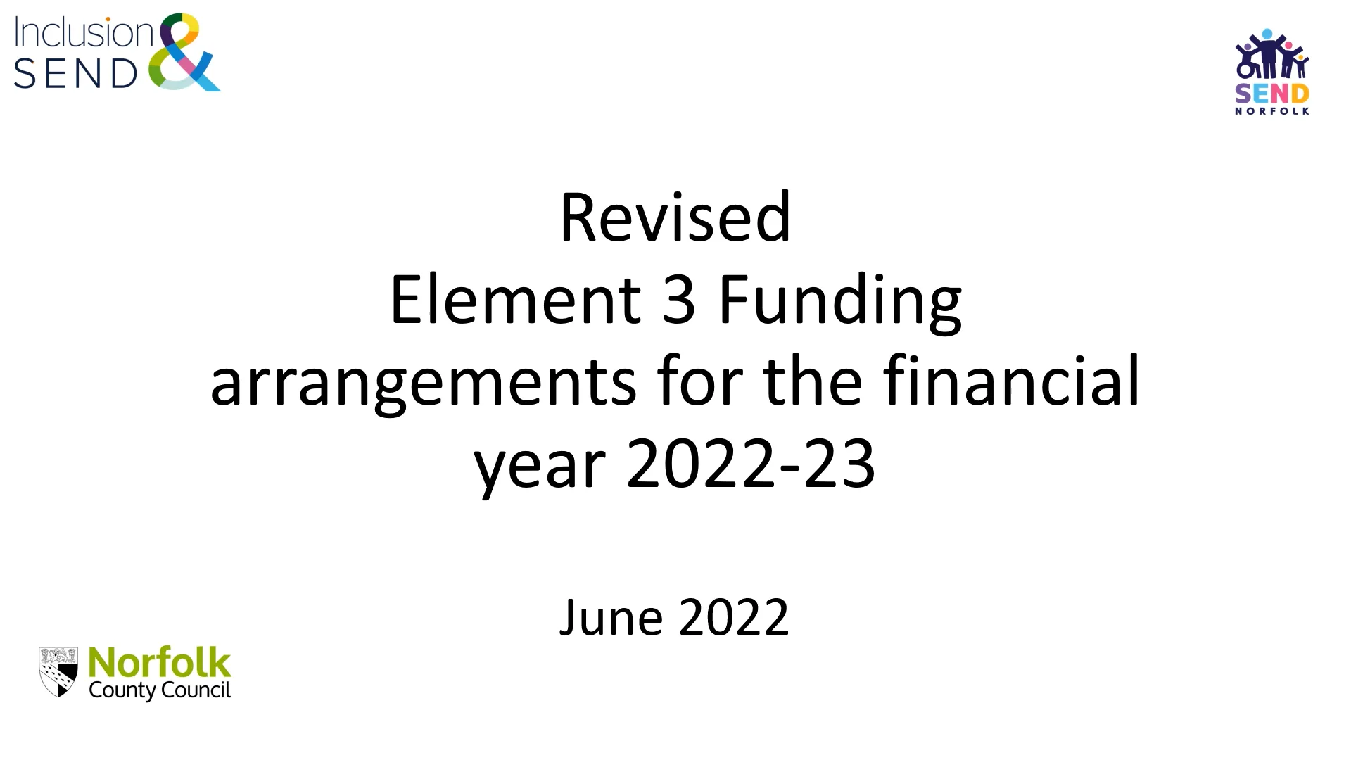 Element 3 Funding Training - June 2022 on Vimeo