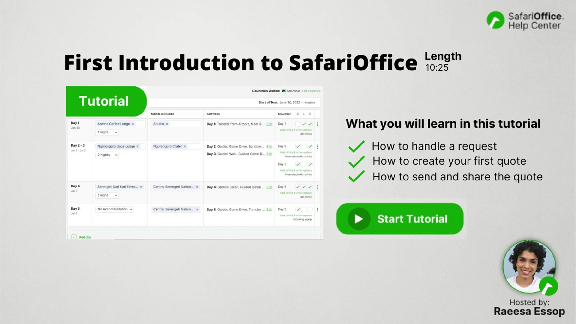 SafariOffice Introduction Tutorial Video