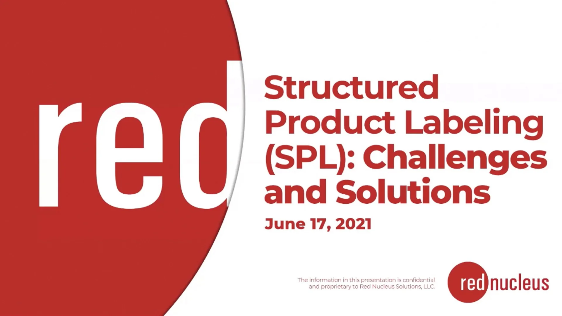 Structured Product Labeling (SPL): Challenges and Solutions on Vimeo