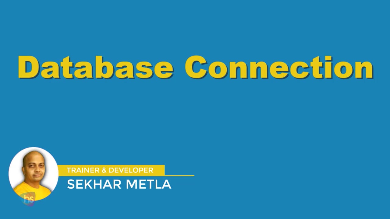 463 Database Connection on Vimeo