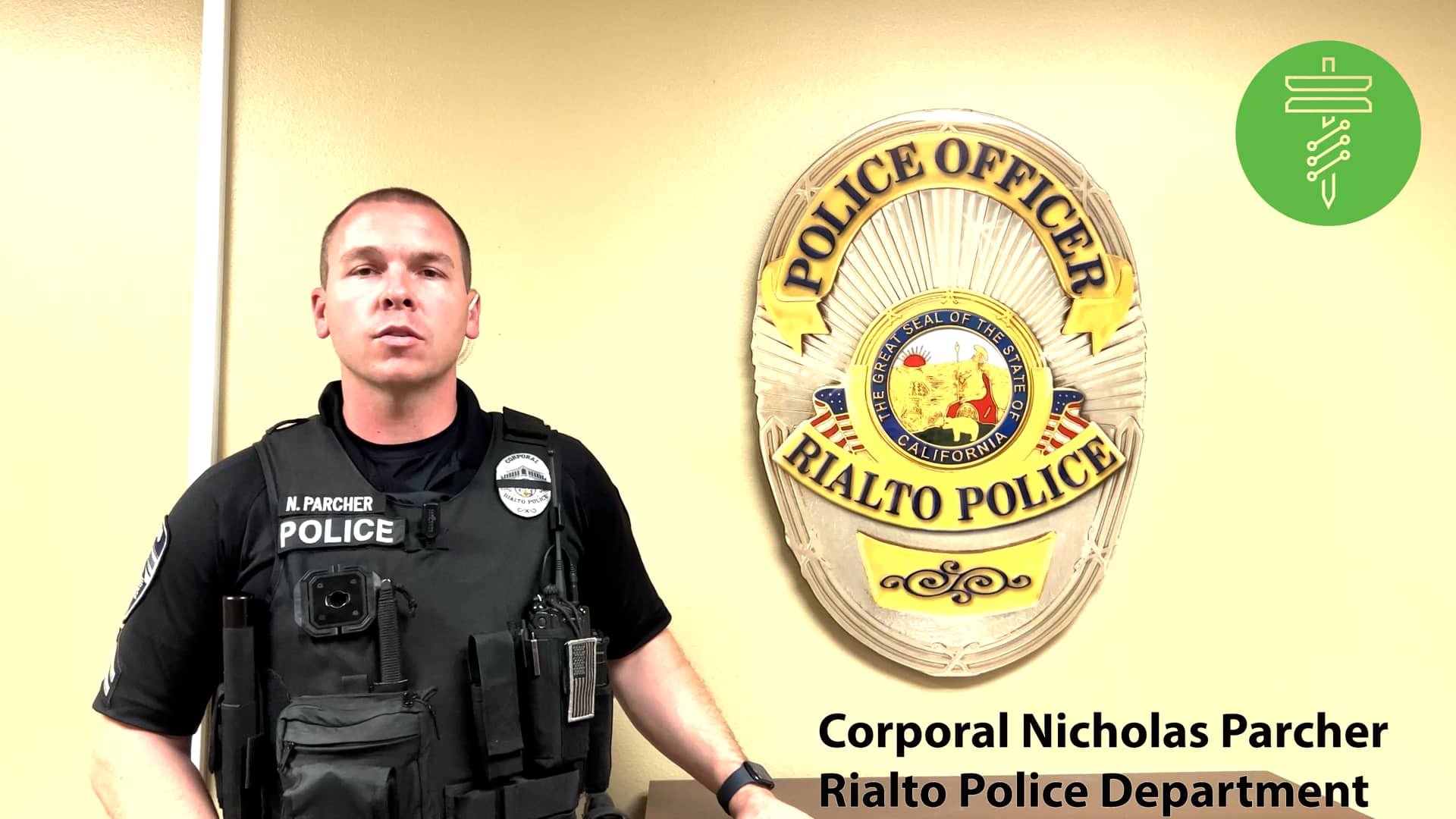 Corporal Nicholas Parcher Rialto PD on Vimeo