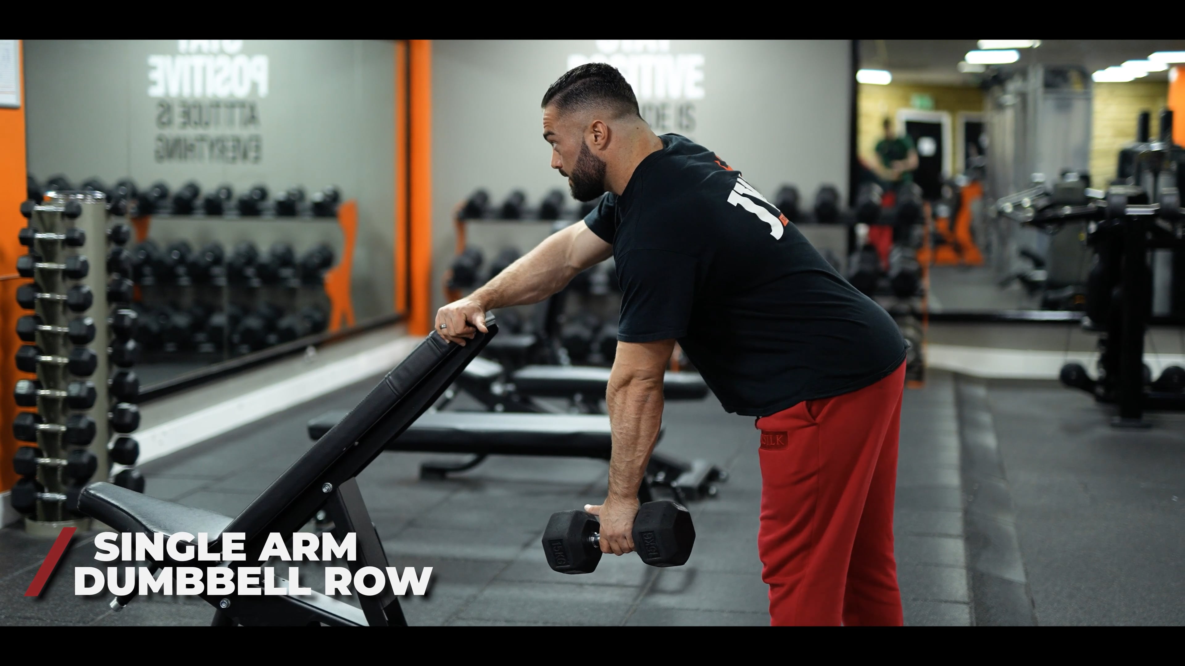 Single Arm Dumbbell Row on Vimeo