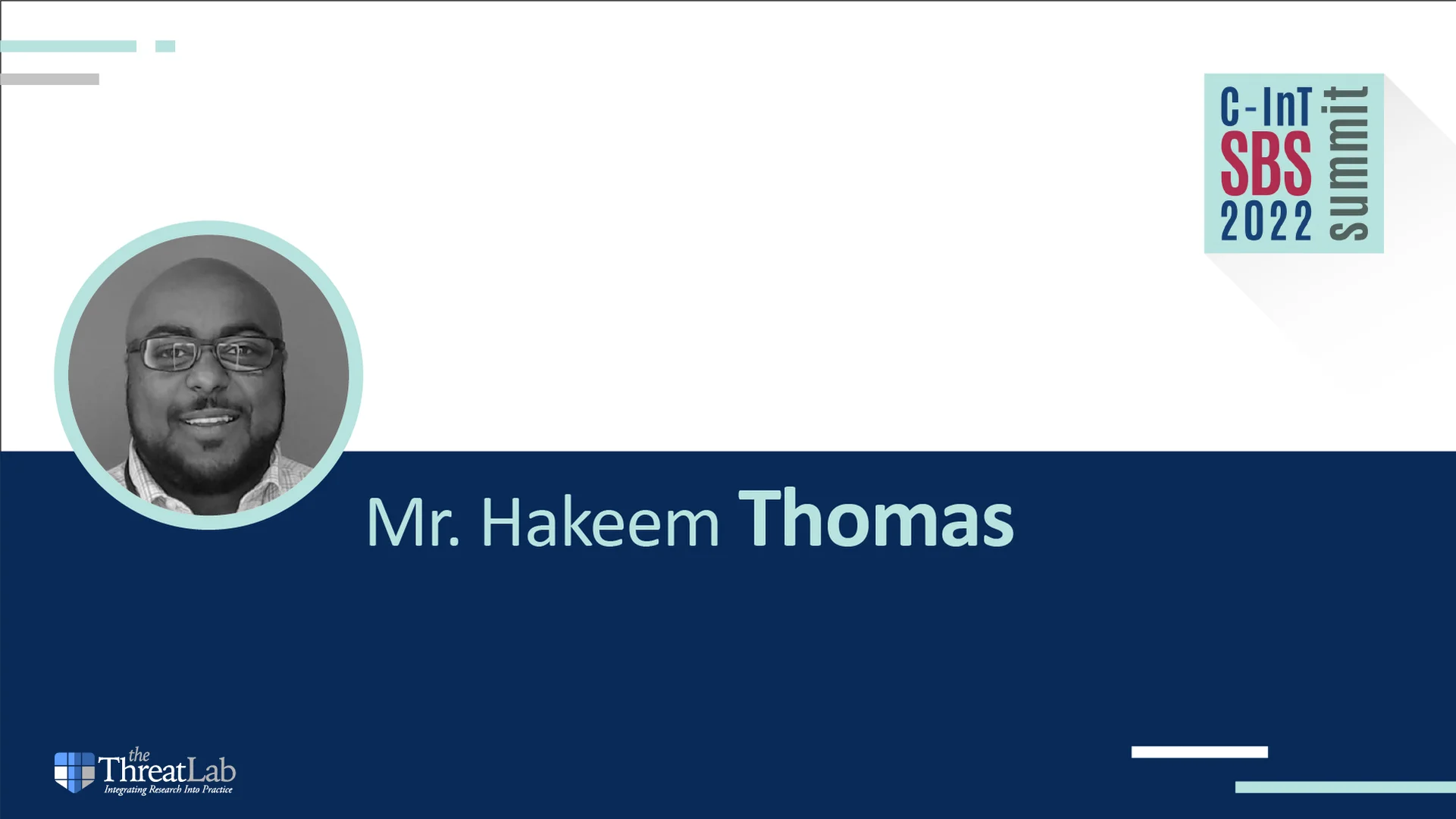 Mr. Hakeem Thomas - Social Engineering and Cognitive Biases on Vimeo