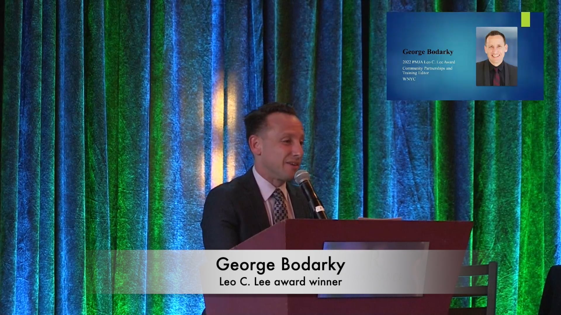George Bodarky Leo C Lee award on Vimeo