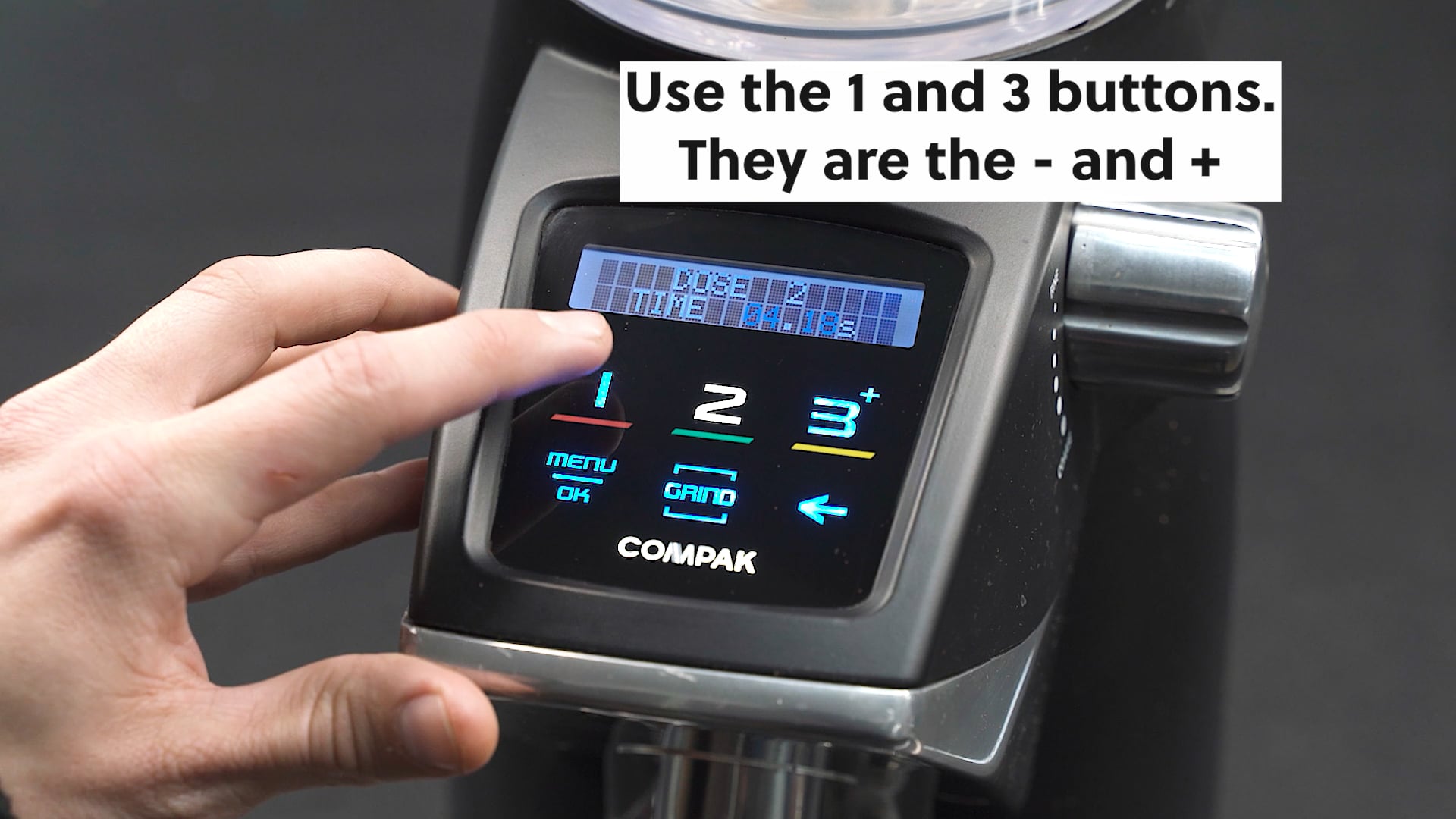 How To Change The Dose On A Compak Grinder on Vimeo