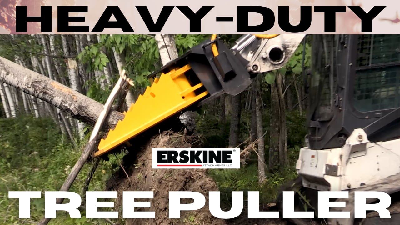 Heavy-Duty Tree Puller for skid steer overview.mp4 on Vimeo