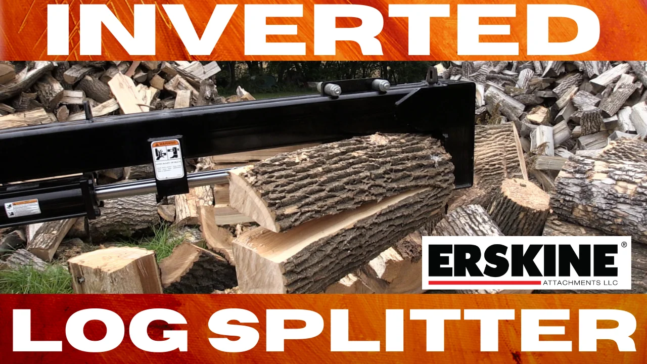 Upside down log splitter store