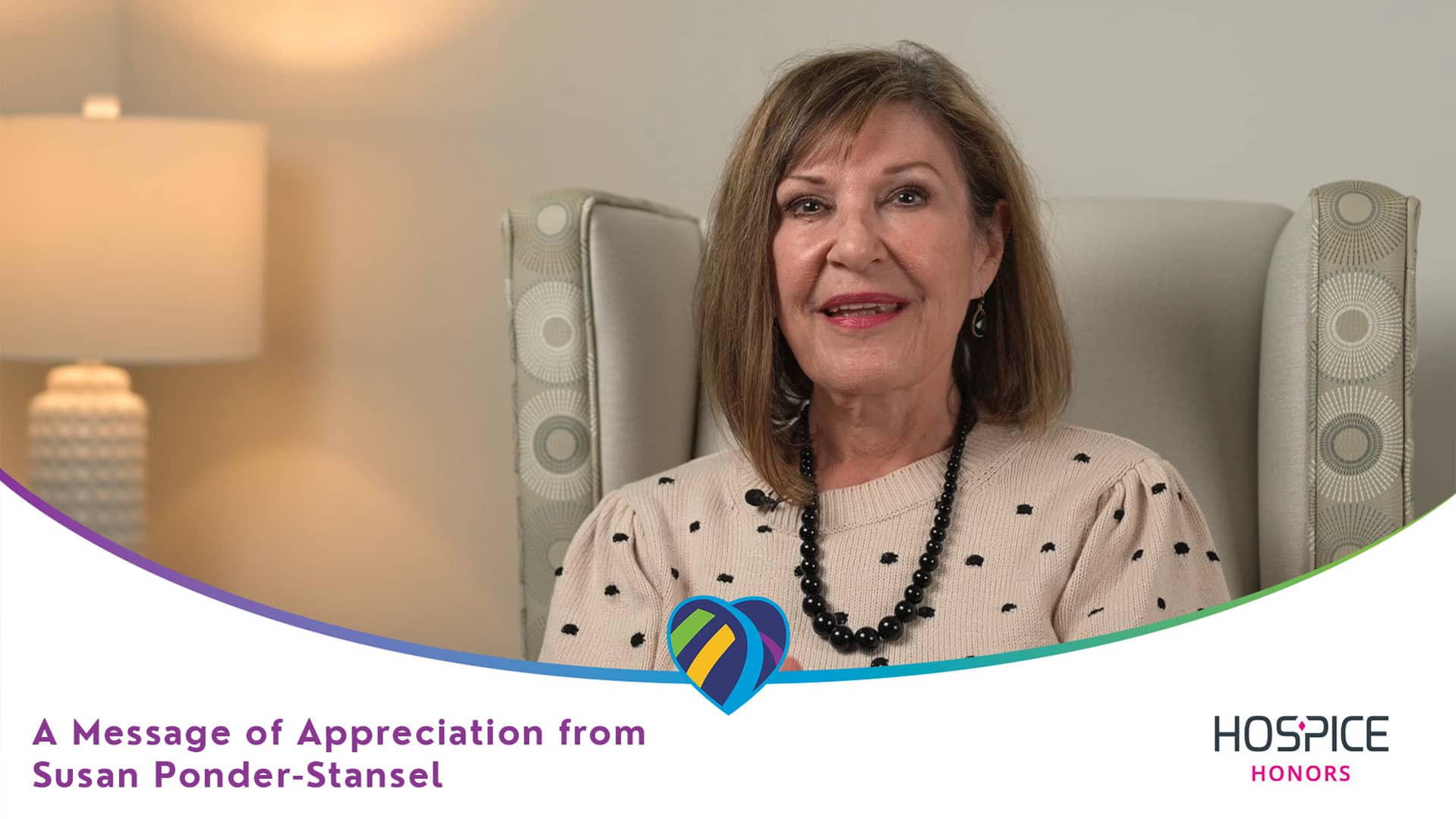 A Message from Susan Ponder-Stansel | Hospice Honors 2022 on Vimeo