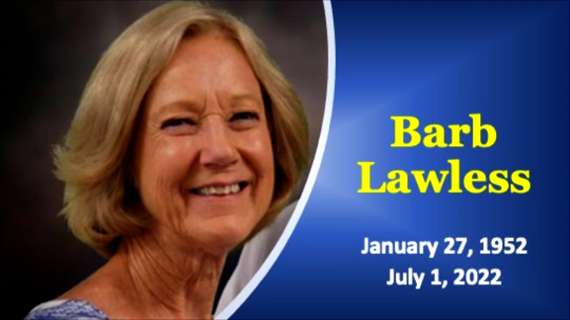 Barb Lawless Celebration of Life on Vimeo