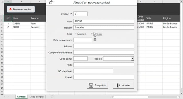 Je Vais Créer Un Vrai Formulaire De Saisie De Données Excel En Vba Par Qscode