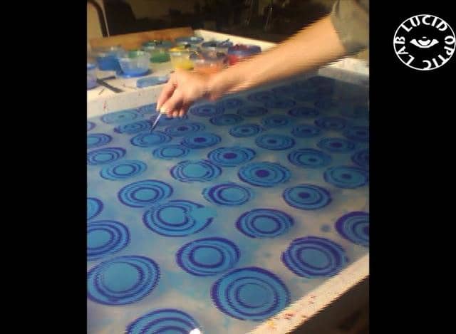 ebru (paper marbling) time lapse video on Vimeo