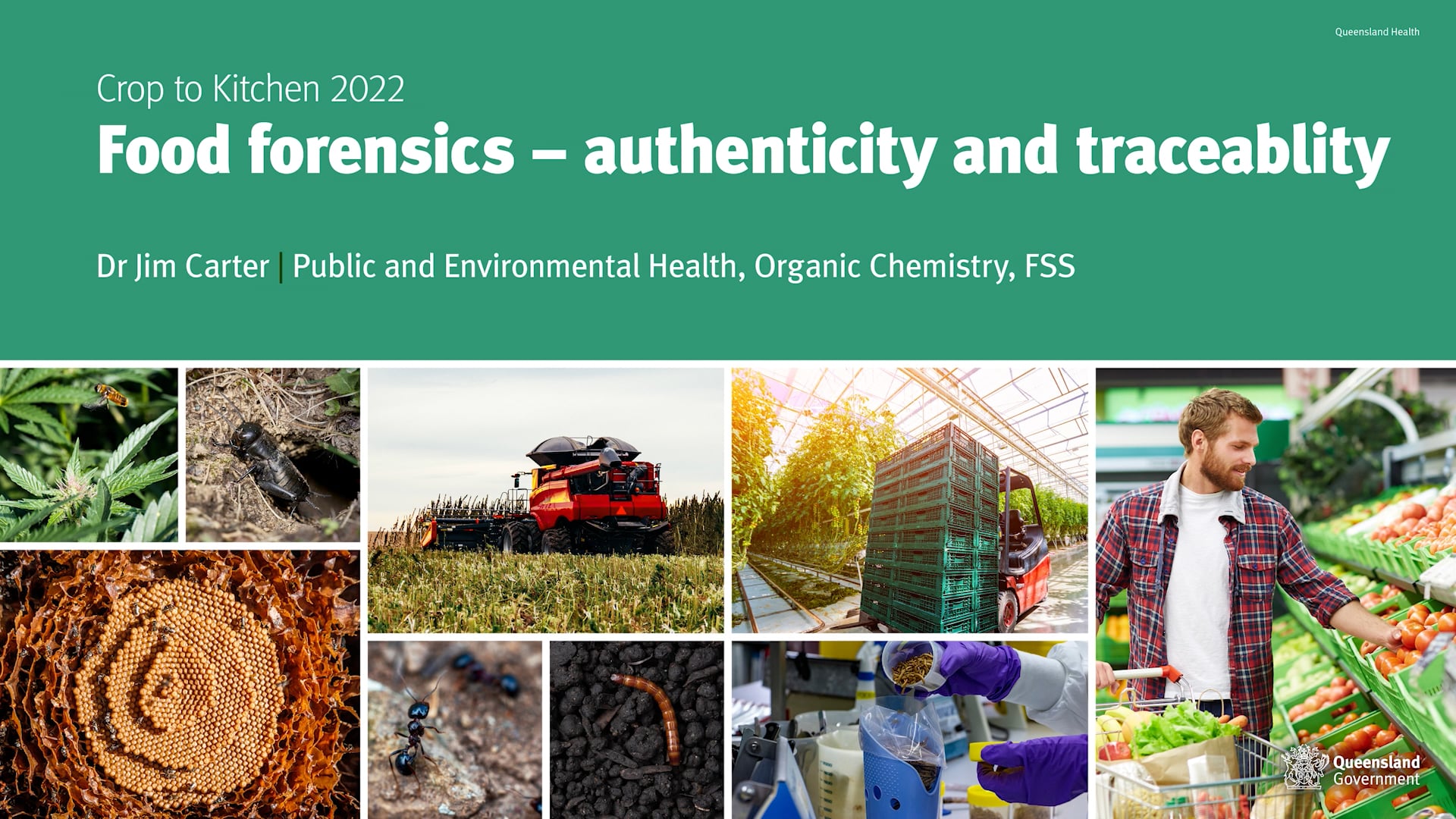 Food forensics – authenticity and traceablity – Dr Jim Carter, Public ...