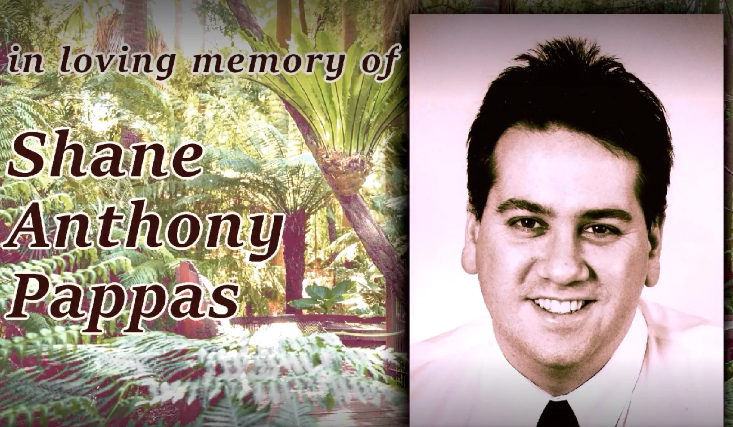 Shane Pappas Memorial Service on Vimeo