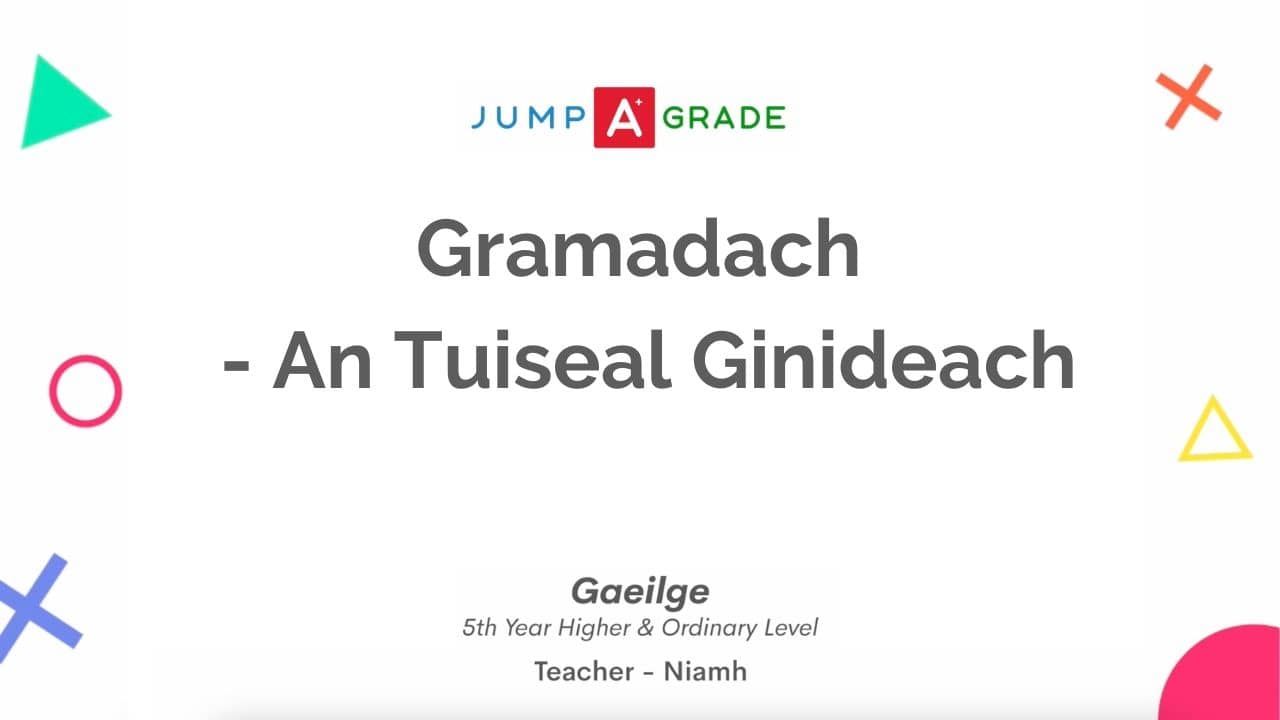 Gramadach - An Tuiseal Ginideach on Vimeo