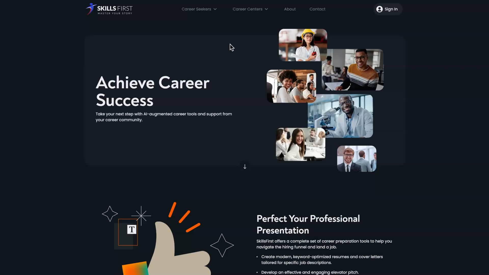 SkillsFirst Resume Builder Demo on Vimeo